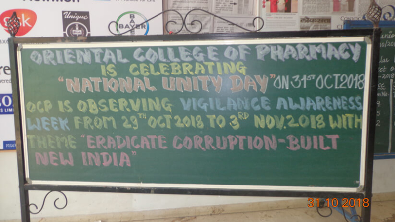 National Unity Day and National Vigilance Week - Oriental College of ...
